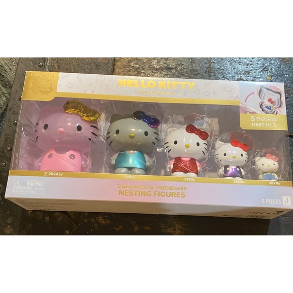 Sanrio | Cat | Hello Kitty 5th Anniversary Nesting Figures 5 Decades Of ...
